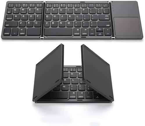 Seenda Foldable Portable Travel Keyboard, Wireless Mini Keyboard with ...