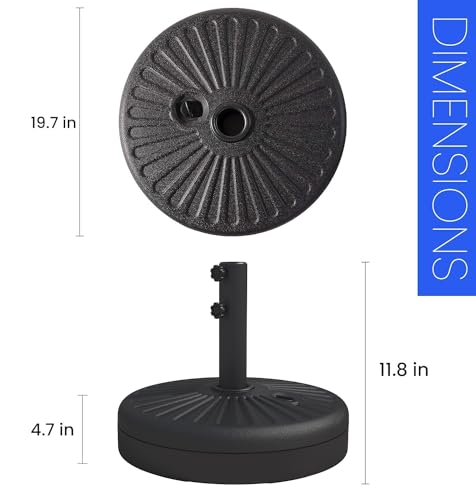 Snapklik.com : MEWAY Patio Umbrella Base Stand, Outdoor Umbrella Base ...