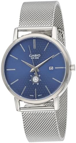 Casio Men Leather Analog Blue Dial Watch-Mtp-B135L-2Avdf, Band Color-Brown : Amazon.in: Fashion