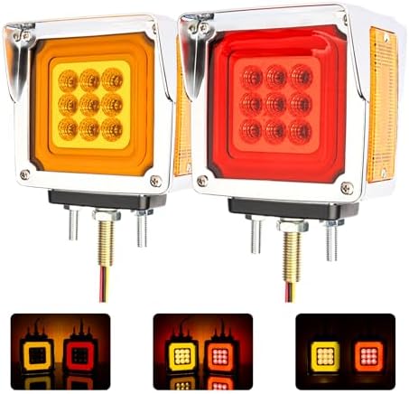 Amazon.com: yucenbra 78 LED Pedestal Fender Lights, 2pcs Semi Truck ...