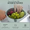 Amazon.com: 2 in 1 Vegetable Fruit Washing Rotating Colander Drain ...