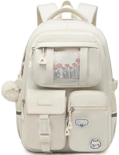 Amazon.com: VANKANY School Backpack for Teen Girls, Cute Bookbag for ...