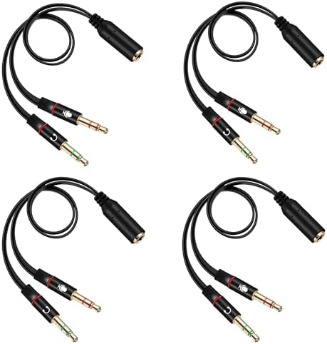 Amazon.com: Headset Splitter Cable, DUKABEL Gold-Plated & Strong ...