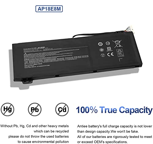 WISTAR AP18E7M AP18E8M Battery for Acer Nitro 5 AN515-54 AN517-51 AN515 ...