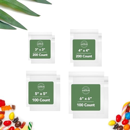 Amazon.com: Seal Fresh Cello Bags – Bundle Square M Variety Pack – 4 ...