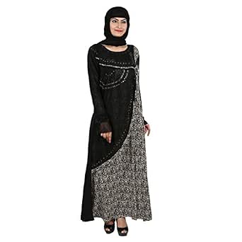 Ehaani's Self Design Burqa with Hijab : Amazon.in: Clothing & Accessories