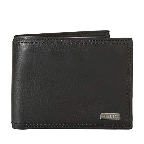 Relic by Fossil Men's Leather Traveler Bifold Wallet -$13.99(50% Off ...