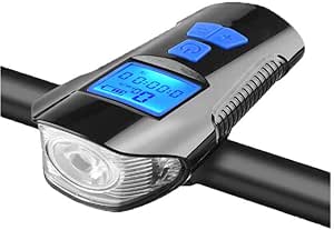 Amazon.com : Light Set with Bicycle Speedometer, USB Rechargeable Bike ...