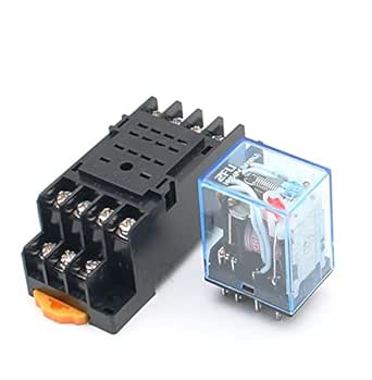 Relay 5PCS time Relay MY4 12V 24V 220V / 220V Coil 5A 4NO 4NC Green LED ...