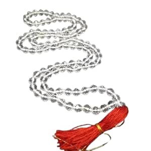 Real Earth Gems Sphatik Spatika Mala 108 Beads Original for Wearing ...