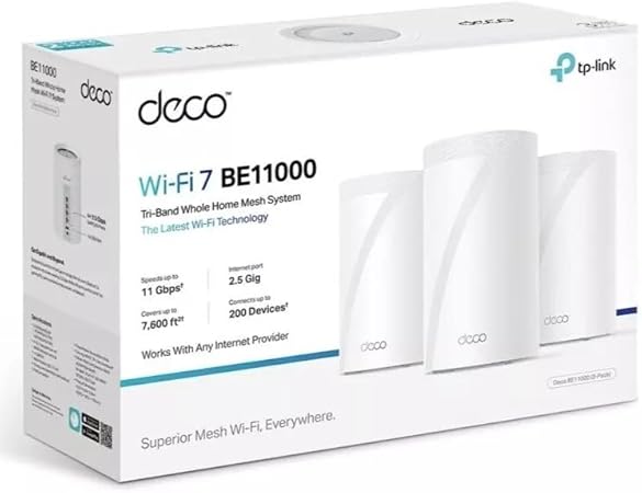 Amazon.com: TP-Link Deco BE11000 Multi-GIG Whole Home MESH WI-FI 7 ...