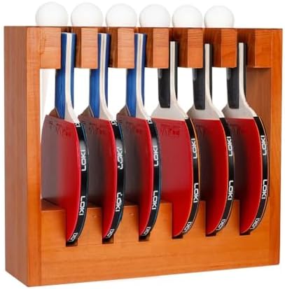 Amazon.com: Ping Pong Paddle Storage Rack, Table Tennis Racket Display ...