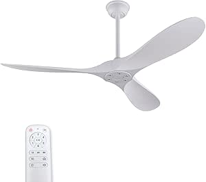 Amazon.com: KBZZ 60" Quiet 6-Speed DC Motor Ceiling Fan - 3 ABS Blade ...
