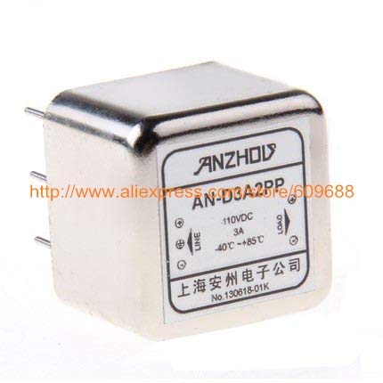 Buy Ochoos D1A2PP DC PCB Socket Pin Type Power Filter 1A 24VDC 110VDC ...