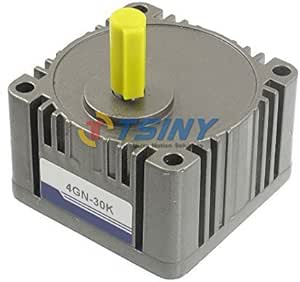 Amazon.co.jp: TSINY Metal Tooth Gear Head 4GN 30:1 Speed Reducer Ratio ...