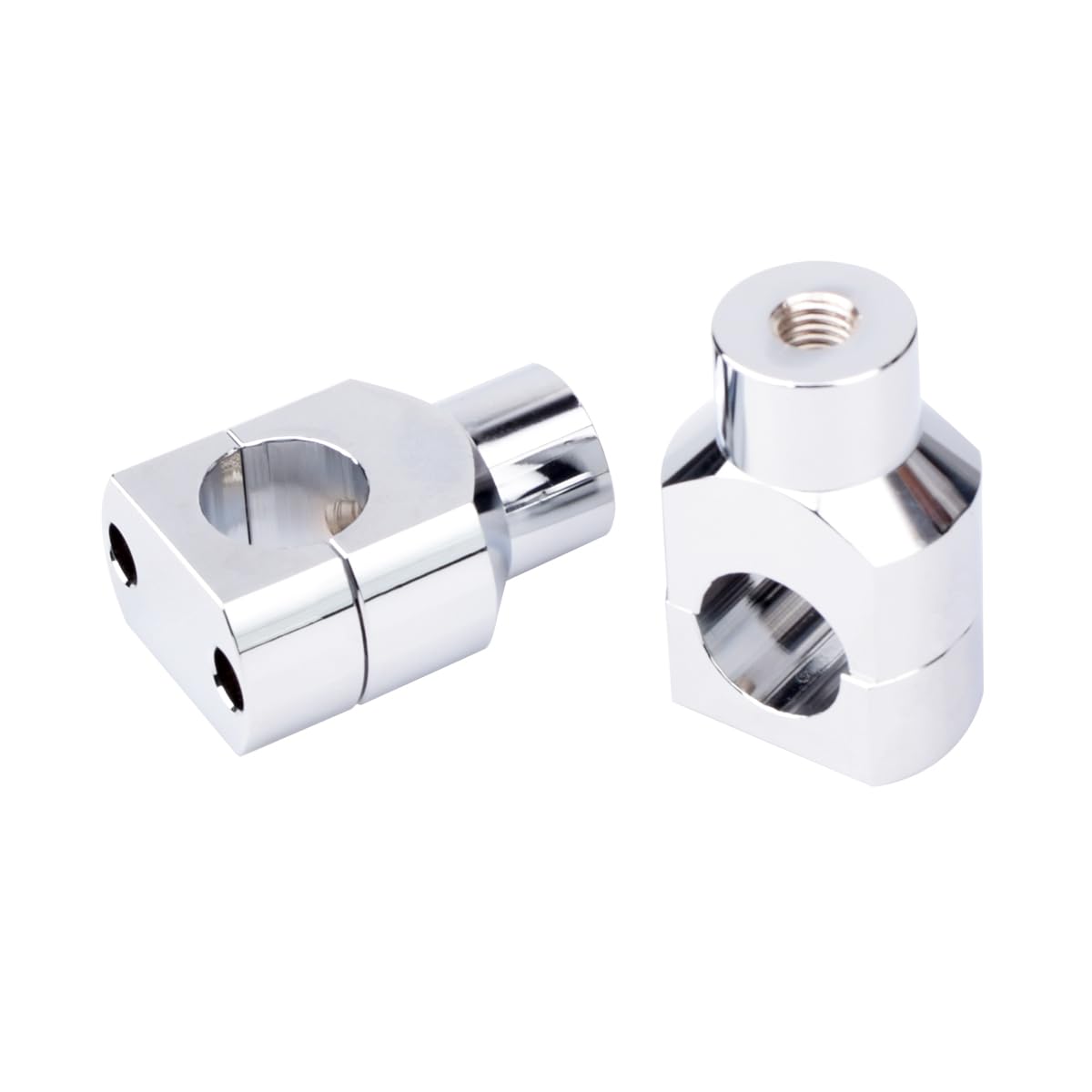 Amazon.com: ROUND 1" Handlebar Bar Risers Motorcycle Bar Clamps ...