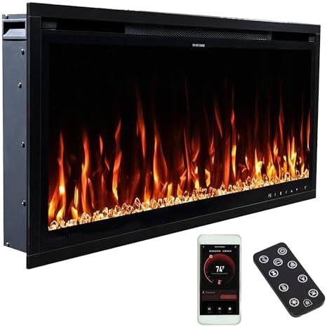 Amazon.com: Modern Ember Aerus Slim 36 Inch Smart Linear Electric ...