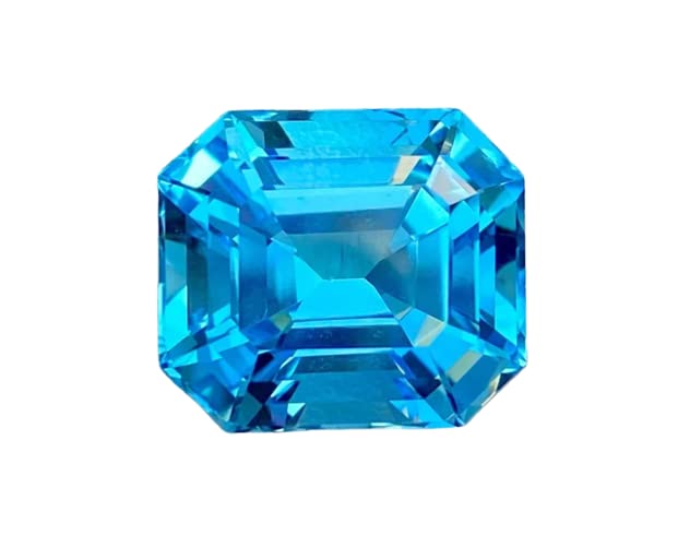 GemsMart Natural Blue Topaz Stone Original Certified AAA+++ Nila ...