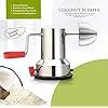 DOZZBY with DB Stainless Steel Vaccum Base Coconut Scraper, Coconut ...