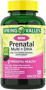 Amazon.com: Spring Valley Mini Prenatal Multi + DHA Complete ...