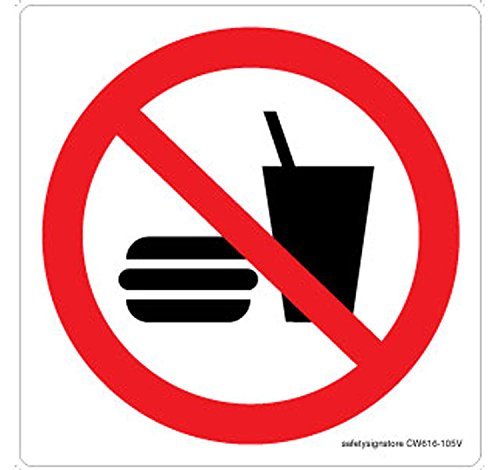 Safety Sign Store No Food-Graphic, Material: 3M Self Adhesive ...