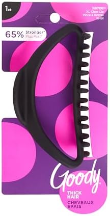 Amazon.com : Goody Forever SlideProof Claw Clip - Black, Extra-Large ...
