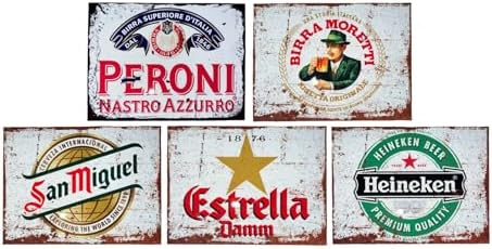 Bar Poster, Metal Vintage Personalised Beer Advertising Poster Sign ...