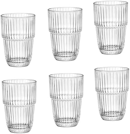 Amazon.com | Bormioli Rocco Oxford Bar 16.75 oz. Stackable Cooler ...