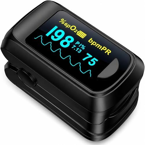 Amazon.com: Healthtree JKS50B Pulse Oximeter Fingertip - Blood Oxygen ...