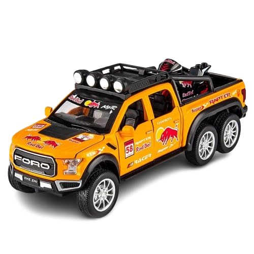 ARNIYAVALA Diecast Car Model 1/28 for Ford Raptor F150 Pick-up Alloy ...