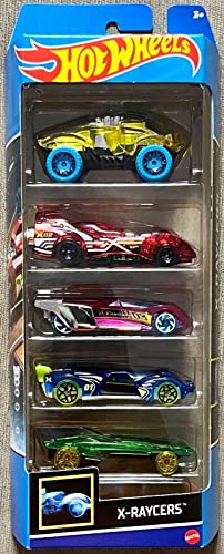 Hot Wheels Car 2023 X-raycers Pack of 5 (Beat All, Lindster Prototype ...