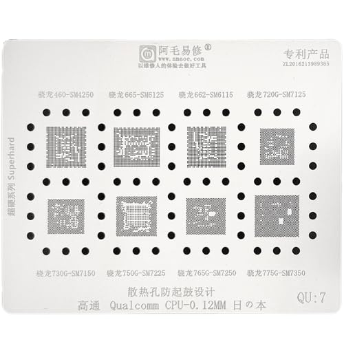 NEXST QU7 Stencil SM4250 665 SM6125 720G SM7125 IC Rebiling Plate ...