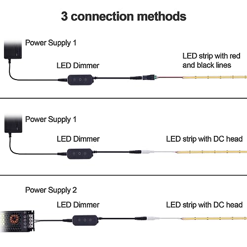 GOMING 5V 12V 24V RF Mini LED Dimmer Controller Dimmer Switch Maximum ...