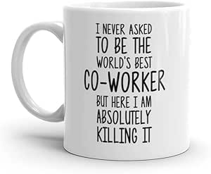 Amazon.com: World's Best Co - Worker Mug - Funny Co - Worker Gift - Co ...