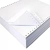 Dot Matrix Printer Paper 15"x12",1 Part 1000 Continuous Sheets 60 GSM ...