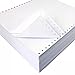 Dot Matrix Printer Paper 10"x12",1 Part 1000 Continuous Sheets 80 GSM ...