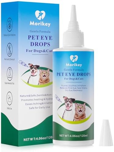 Morikey Pet Eye Drops, Eye Drops for Dogs, Relieve Eyes Itching ...