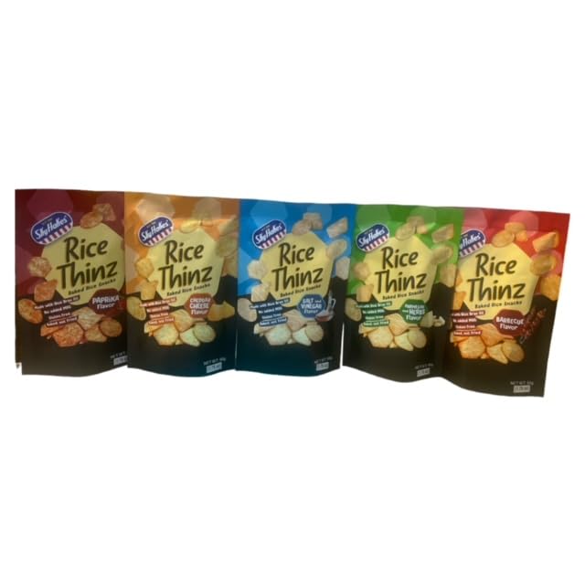 Amazon.com: Baked Rice Snacks Variety Pack, 50g, 5pk (Salt & Vinegar ...