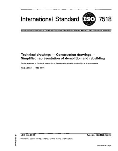 ISO 7518:1983, Technical drawings - Construction drawings - Simplified ...