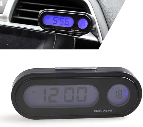 Amazon.com: getfay 1 Pack Digital Clock, Dashboard Car Clock, Clock with Adjustable Base, Car ...