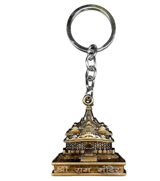 Lord Shree Ram Mandir Ayodhya 3D Keychain Pack - Metal Collectible ...