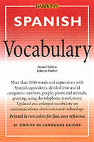 BARRON'S SPANISH VOCABULARY : Amazon.com.tr: Kitap