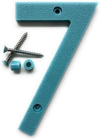 Amazon.com: Aqua House Numbers for Mailbox Post, 4 Inches tall, plastic ...