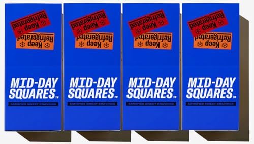 Amazon.com : Mid-Day Squares Crunchy Peanut Protein Chocolate Bars, 1. ...