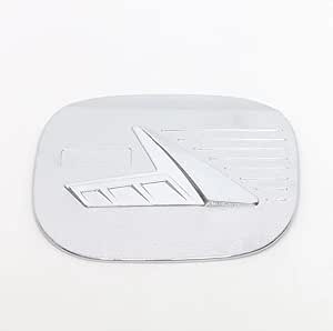 ABS Chrome Car Fuel Gas Tank Cap Cover Gas Door Cover Trim Emblem ...