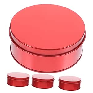 4Pcs Cookie Tins with Lids Candy Boxes Party Cookie Storage Containers ...