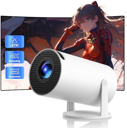 Mini Projector 4K 1080P Support, Portable Projector WiFi6 BT 5.0 ...