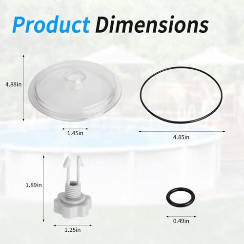 SF15110 Pool Leaf Trap Cover Lid with O-Ring & Valve, for Intex 12 Inch ...