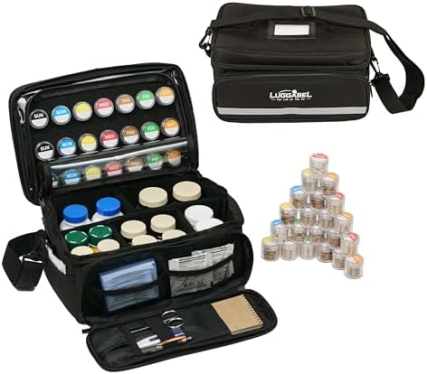 Amazon.com: LUGGABEL Medicine Bag Organizer - 21 Storage Pill Bottles ...