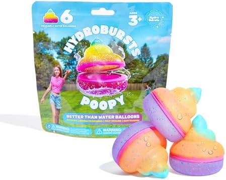 Hydroburst 6-pack Reusable Water Balloons by Relatable, For The Pool ...